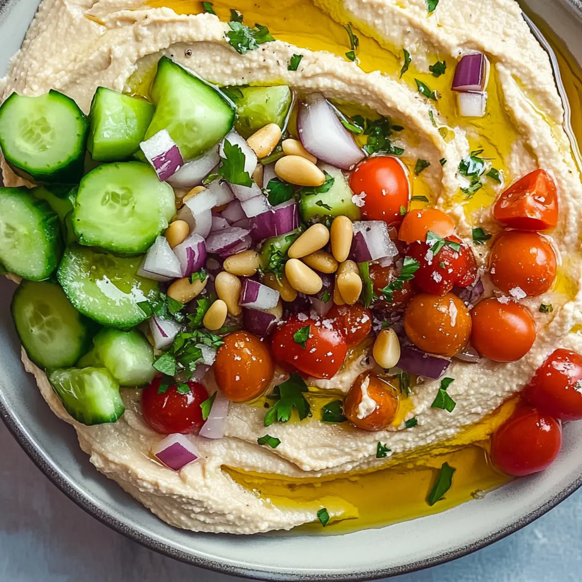 Greek Style Loaded Hummus: The Ultimate Delicious Appetizer