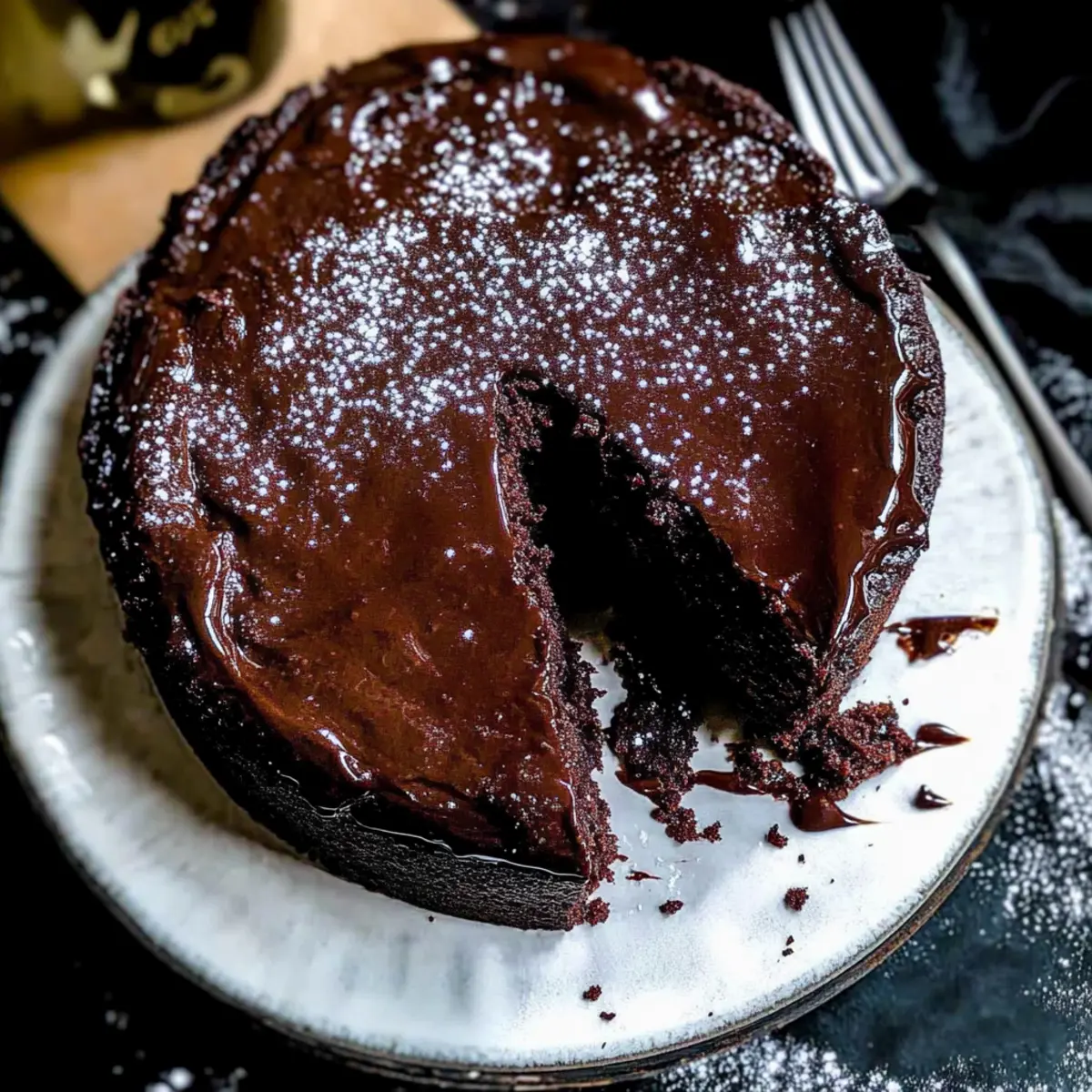 Decadent Dark Chocolate Whiskey Cake with Irresistible Ganache