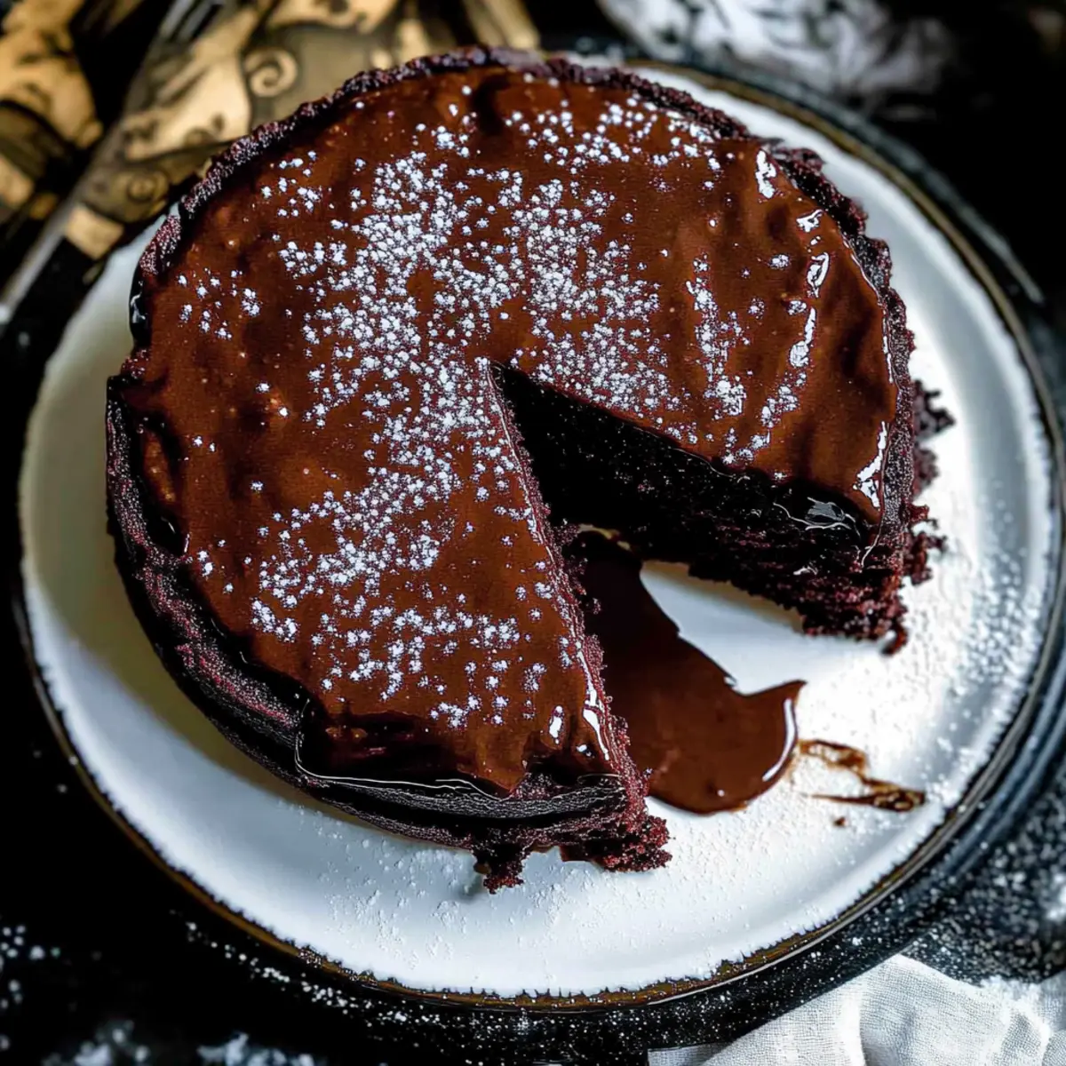 Decadent Dark Chocolate Whiskey Cake with Irresistible Ganache
