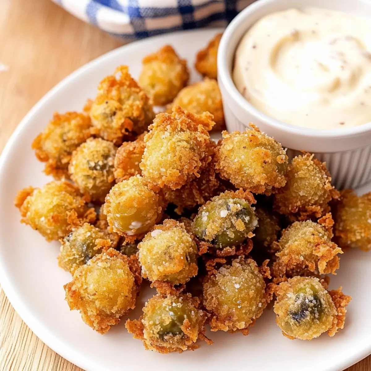 Crispy Fried Olives with Irresistible Garlic Aioli