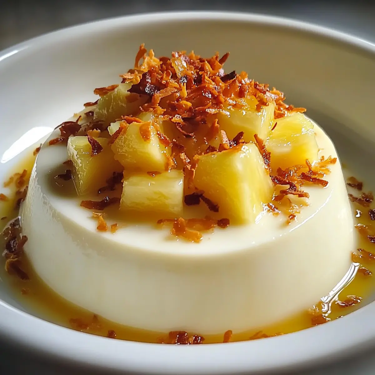 Irresistible Coconut Cream Panna Cotta with Pineapple Bliss