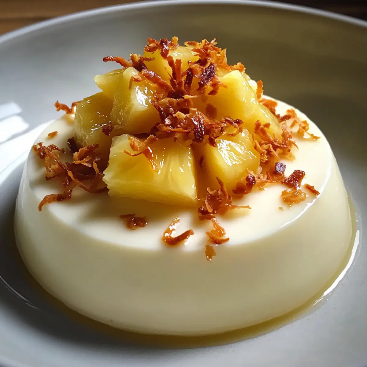 Irresistible Coconut Cream Panna Cotta with Pineapple Bliss