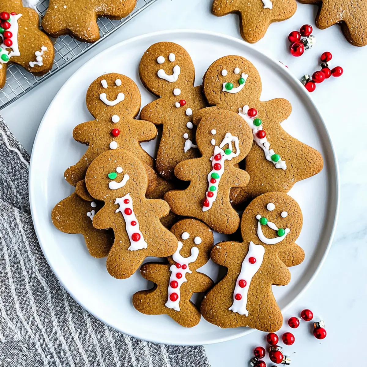 Irresistibly Soft Gingerbread Men Cookies for Holiday Cheer
