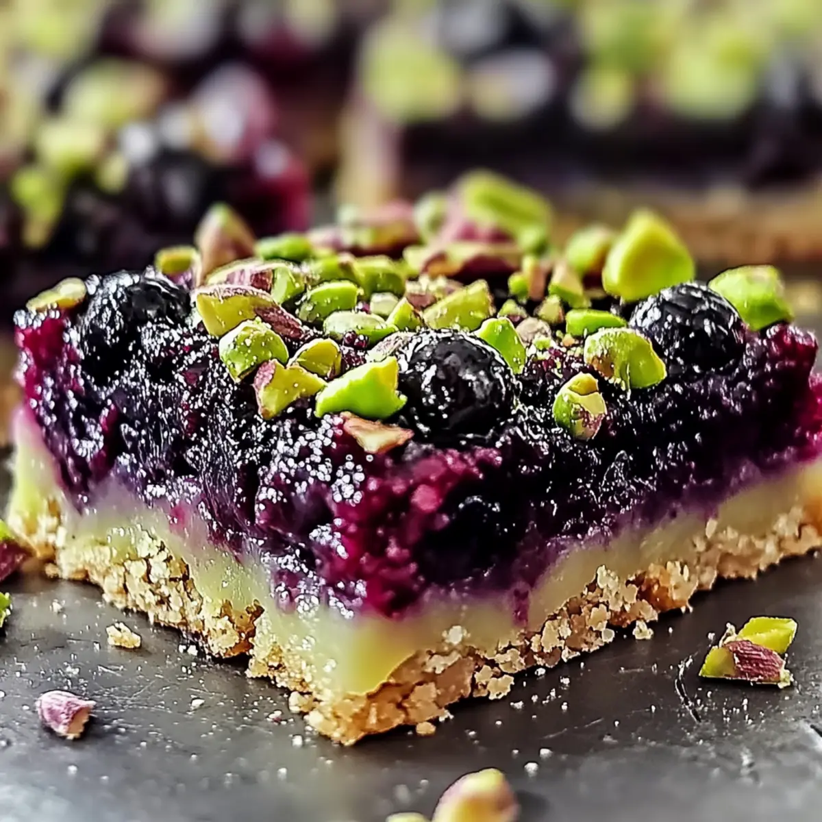 Irresistible Blackberry Pistachio Dream Bars: Easy Dessert