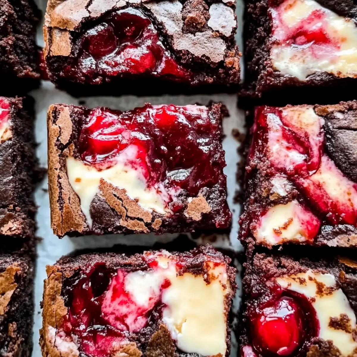 Irresistibly Delicious Cherry Cheesecake Swirl Brownies